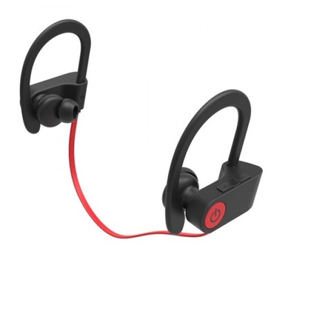 Casti sport, Bluetooth, Wireless, Negru/Rosu - eMAG.ro