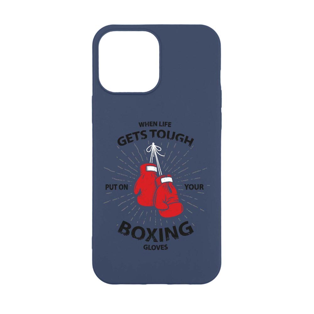 Силиконов калъф Unique за Apple iPhone 13, Boxing, Albastru Navy AB 816 ...