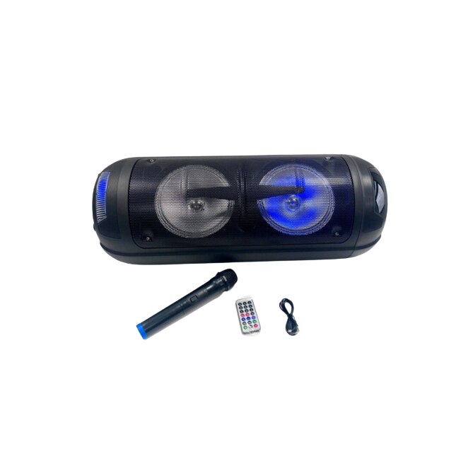 Boxa Audio Klausstech portabila, Microfon Wireless inclus, Telecomanda ...
