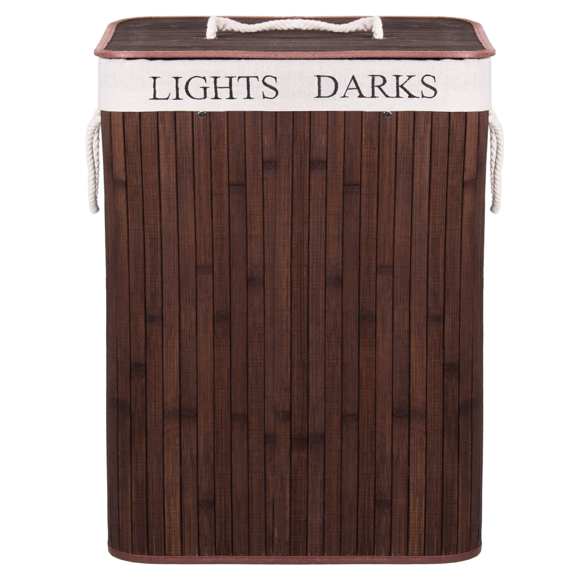 Cos de rufe Springos, bambus, 100 L, maro - eMAG.ro