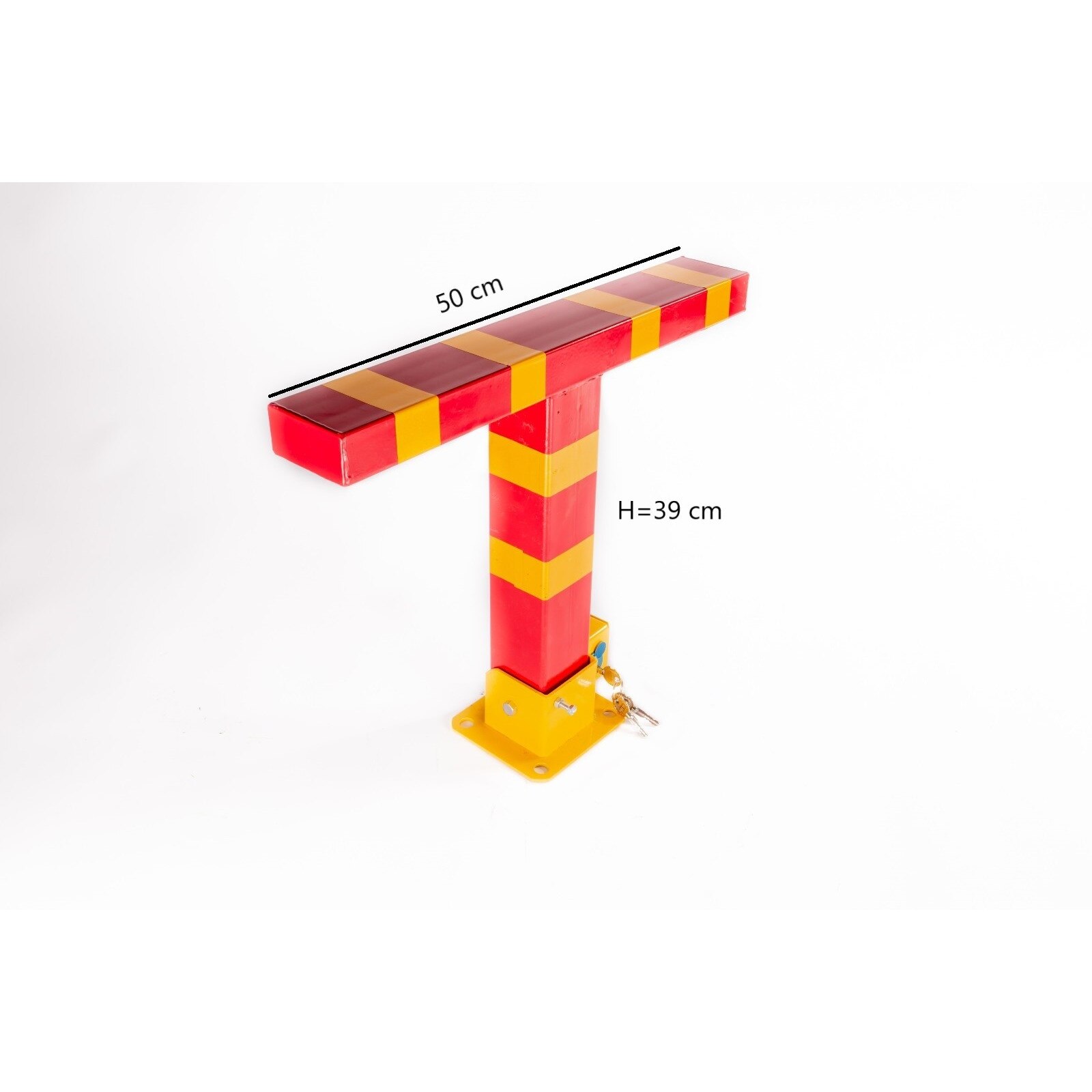 Blocator loc de parcare cu actionare manuala tip T, sectiune patrata ...