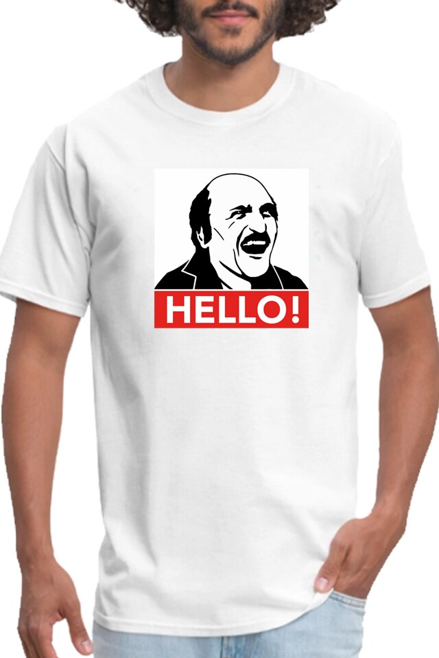 Персонализирана мъжка тениска "Uncle Leo Hello", бяла, XL - eMAG.bg