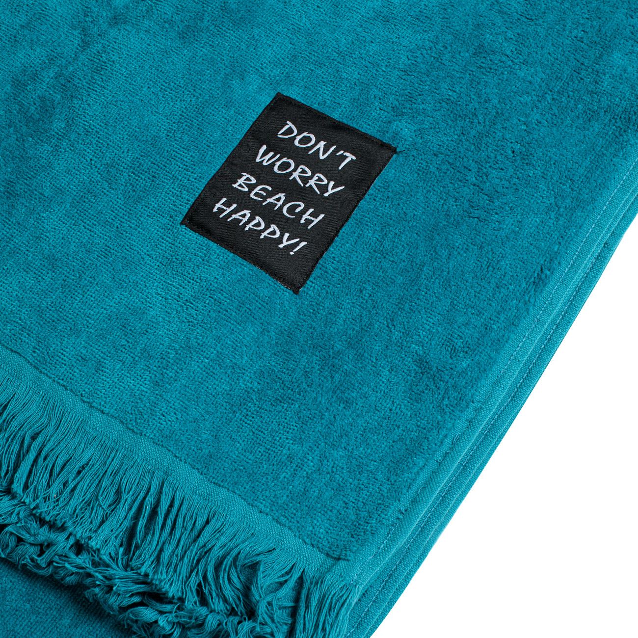 Prosop de Plaja, Bumbac, Petrol, 90x170 cm - eMAG.ro
