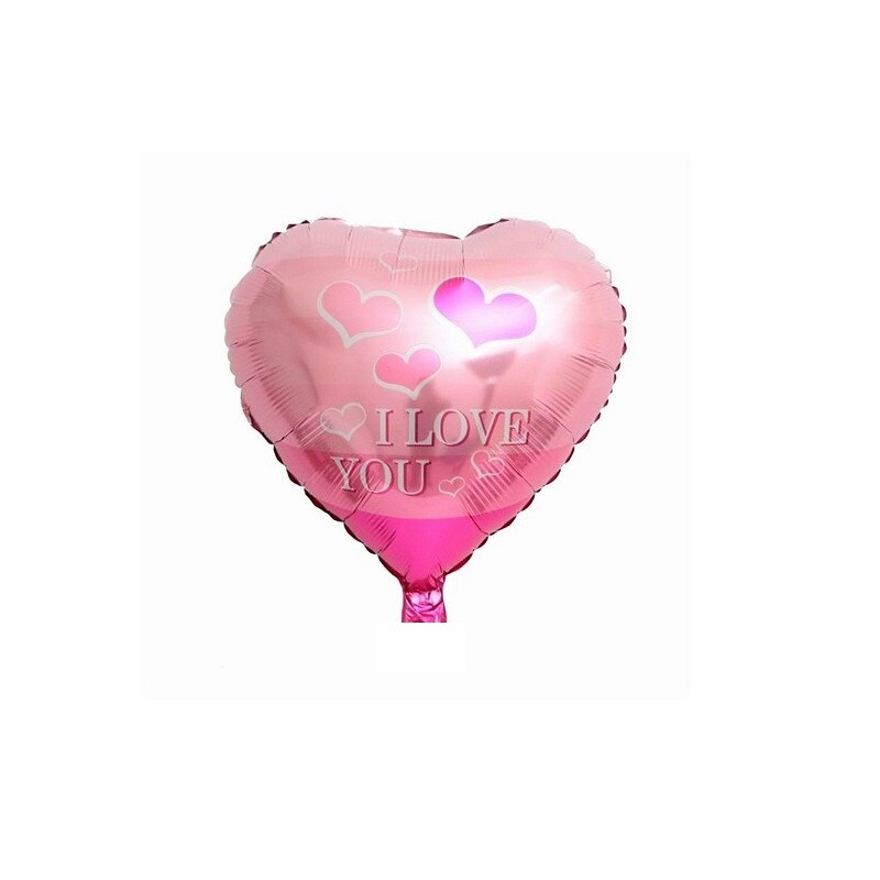 Balon folie inima I love you, roz, 45 cm - eMAG.ro