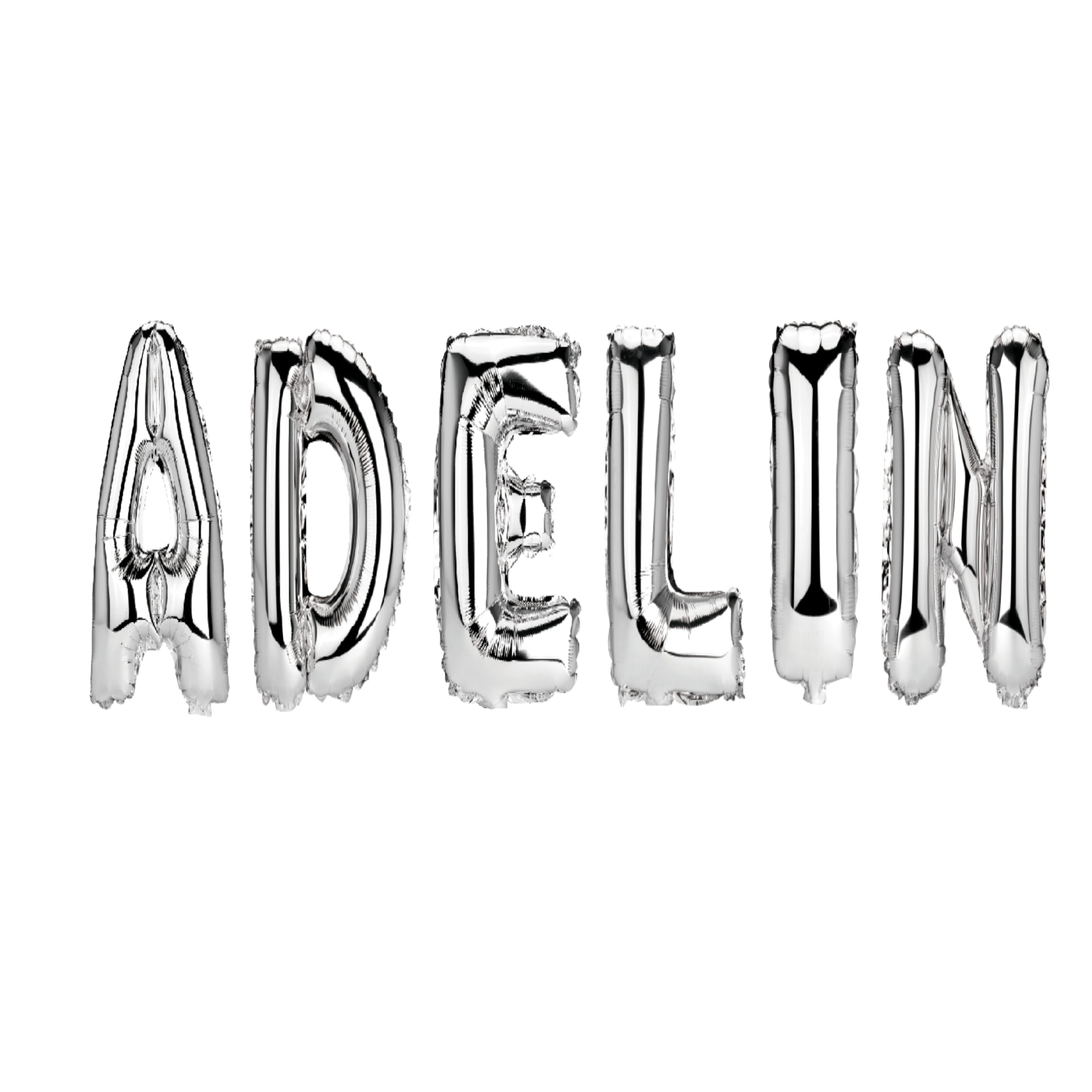 Комплект балони Adelin Name, сребро, 40 см - eMAG.bg