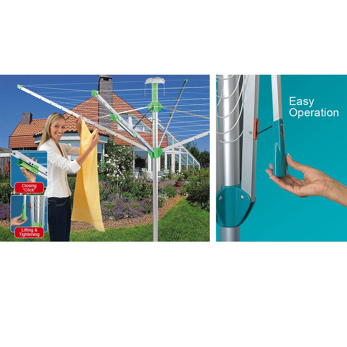 Uscator rufe Juwel rotativ Novaplus 500 Easy 42,5 m - eMAG.ro