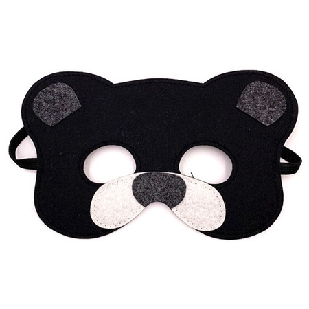 Masca pentru copii Urs, negru - eMAG.ro