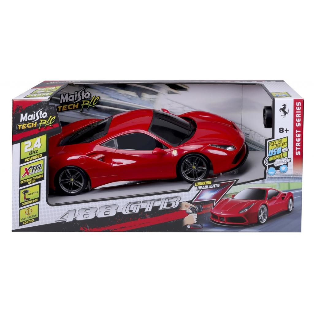 Masina cu telecomanda, Maisto Tech, Model Ferrari, 56 cm, Rosu - eMAG.ro