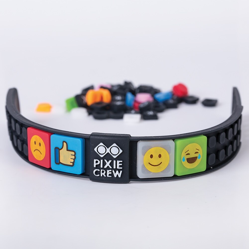 Bratara cu pixeli Pixie Crew Black/Emotions, Multicolor - eMAG.ro