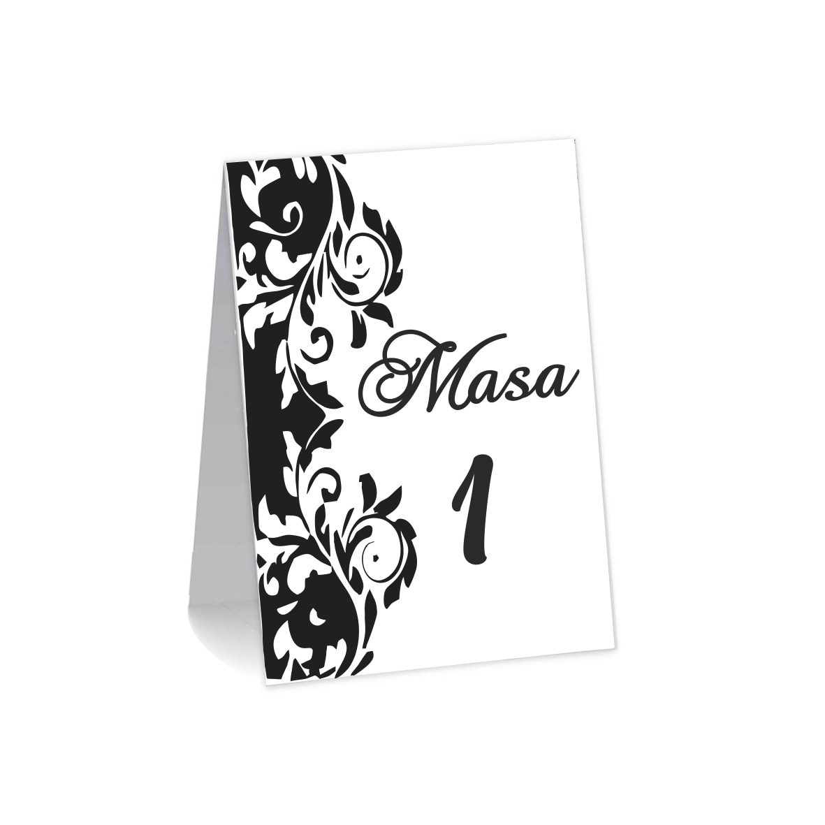 Numar de masa, Nunta, Model NRN11, Carton, Alb - eMAG.ro