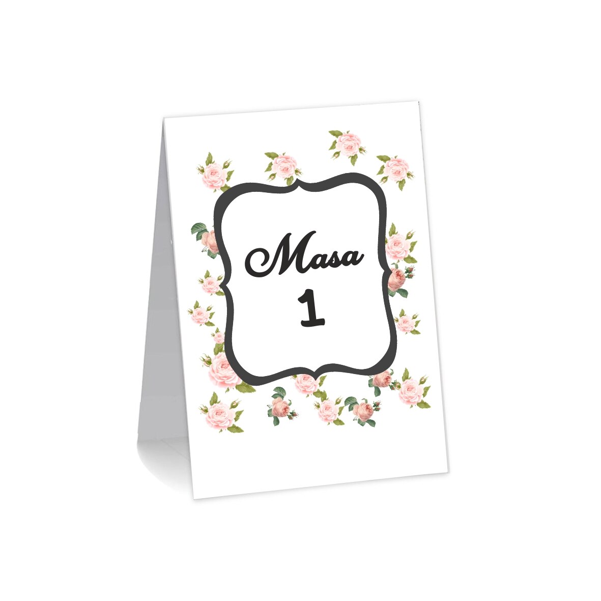 Numar de masa, Nunta, Model NRN5, Carton, Alb - eMAG.ro