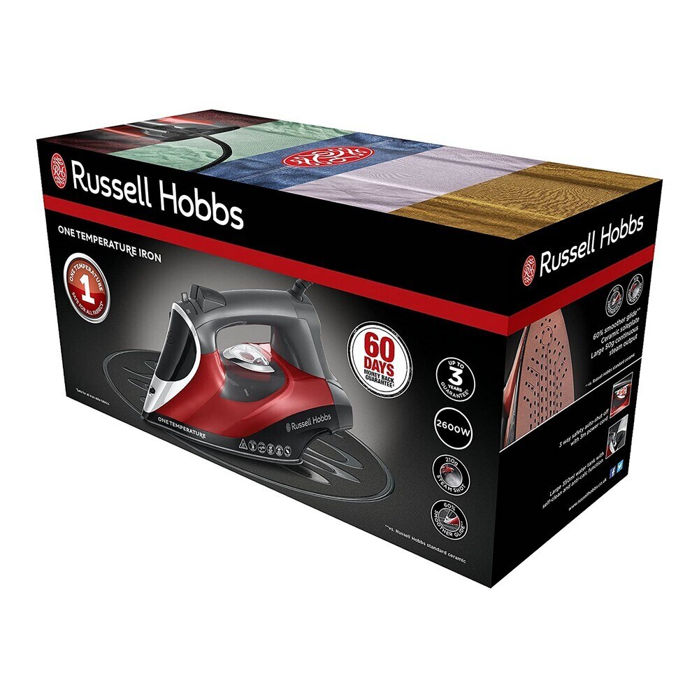 Fier de calcat Russell Hobbs One Temperature, Rosu/Gri, 2600 W - eMAG.ro