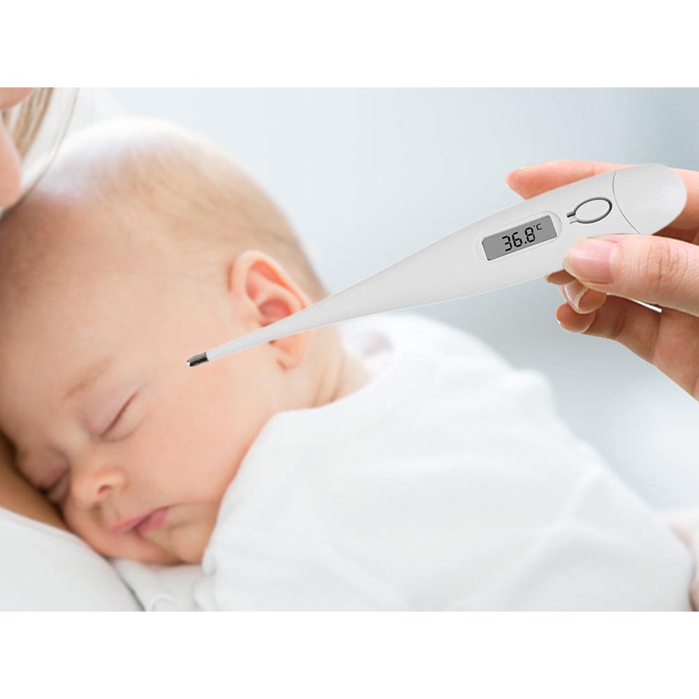 Termometru digital LCD pentru copii, citire rapida bucala, axial sau ...
