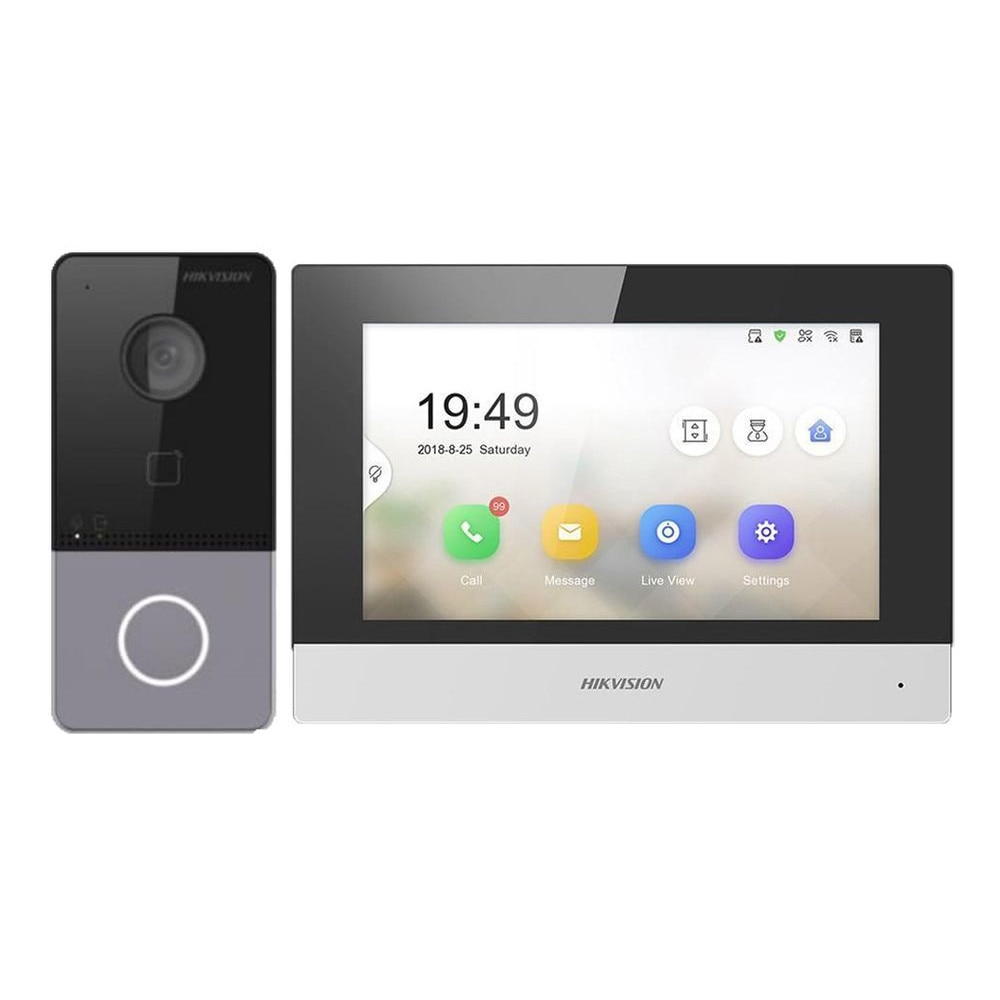 Kit Videointerfon Tcp/Ip Pentru 1 Familie, Monitor Tft Lcd 7 Inch ...