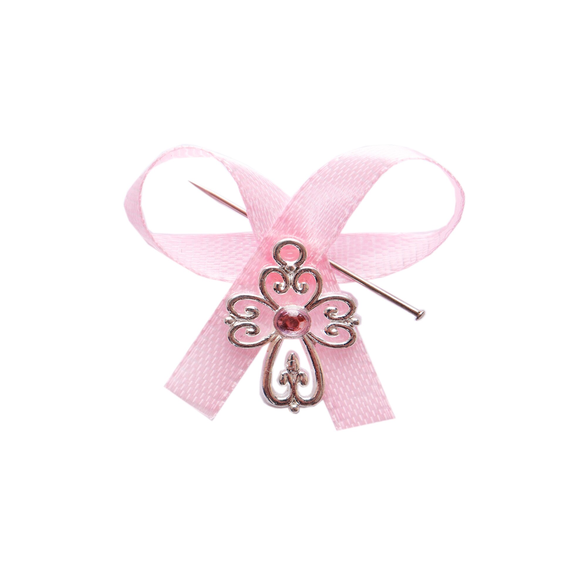 Set 10 marturii, cruciulite biserica din metal cu bolduri si cufar ...