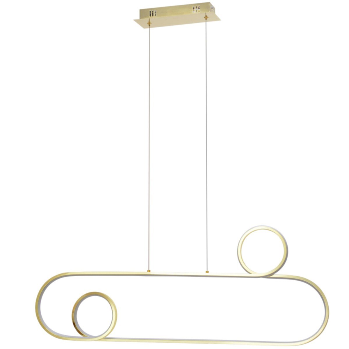 Lustra Curls, LED, 60W, Auriu, 230V, model unic - eMAG.ro