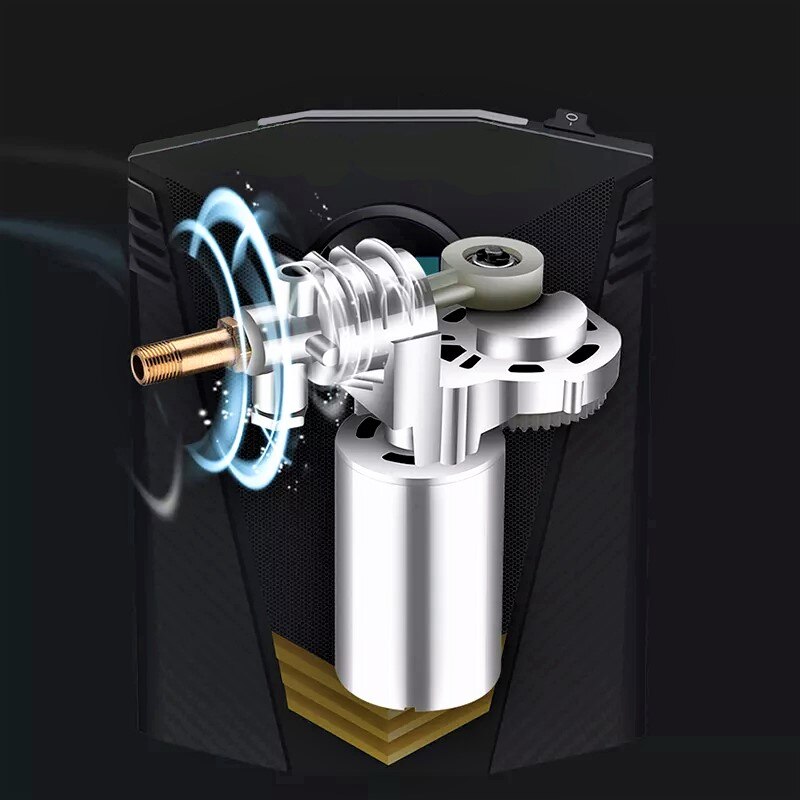 Compresor Auto 12V, Dc-150 Psi, Putere nominala 120W, Manometru Digital ...