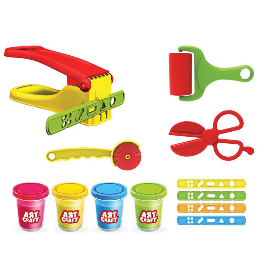 Set Creativ, Plastilina Art Craft, Include 4 Cutii cu Pasta Modelatoare ...
