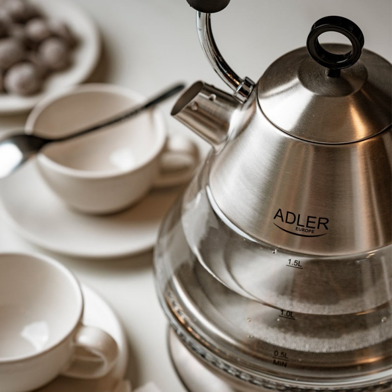 Fierbator electric Adler AD 1282, 2200W, 1,5 l, lumini LED, carcasa din ...