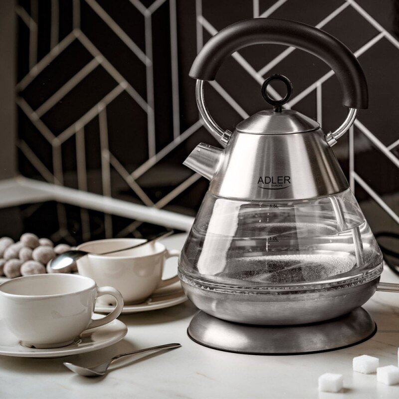 Fierbator electric Adler AD 1282, 2200W, 1,5 l, lumini LED, carcasa din ...