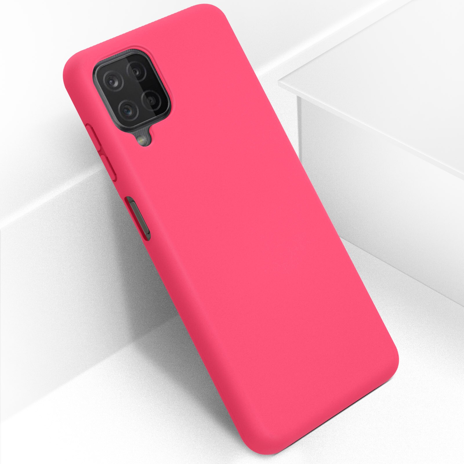 Folyékony, puha tapintású tok, amely kompatibilis a Samsung Galaxy A12 ...