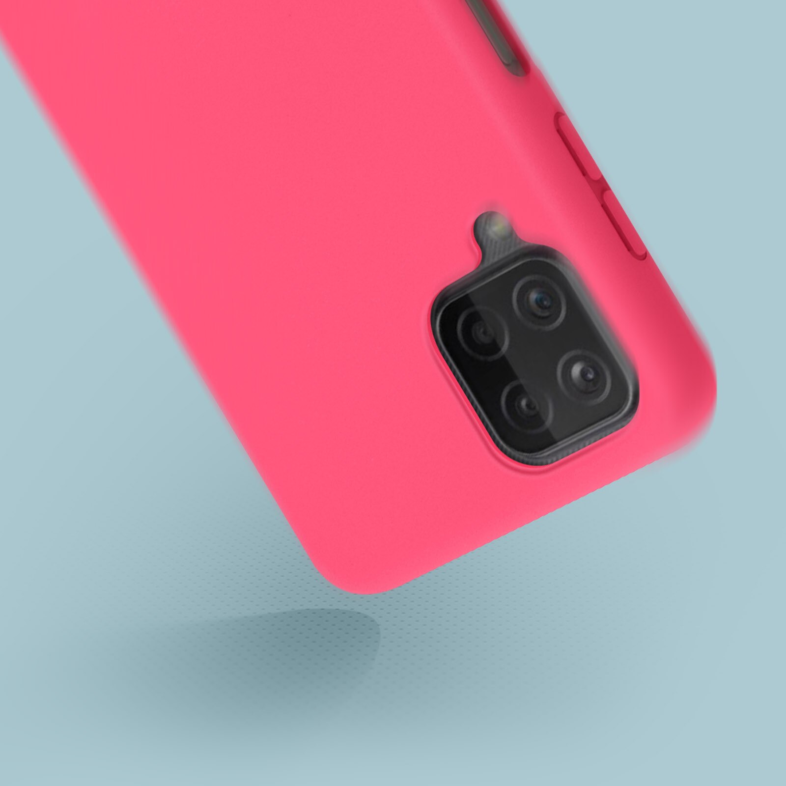 Folyékony, puha tapintású tok, amely kompatibilis a Samsung Galaxy A12 ...