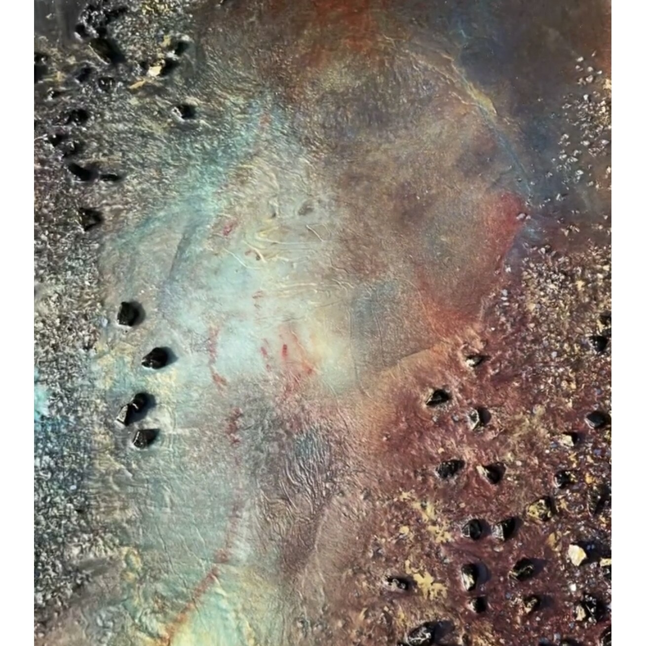 Tablou the Gift, Handmade, Rasina Epoxidica, Cristale, 70 X 100 cm, L ...