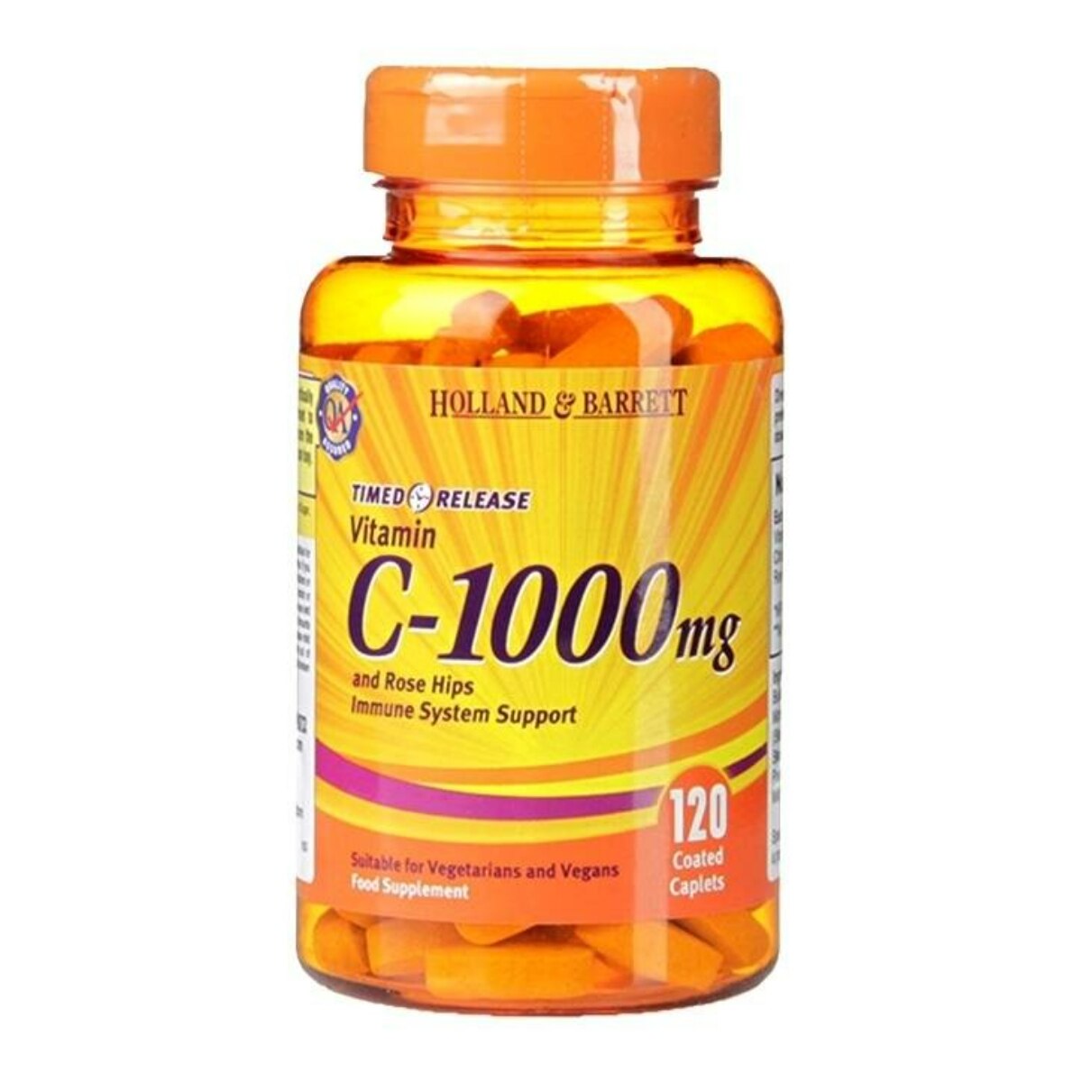 Supliment alimentar, Holland & Barrett, Vitamina C 1000 mg, 120 de capsule - eMAG.ro