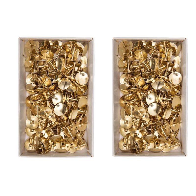 Set 300 piuneze Rico Design, Metal, Auriu - eMAG.ro