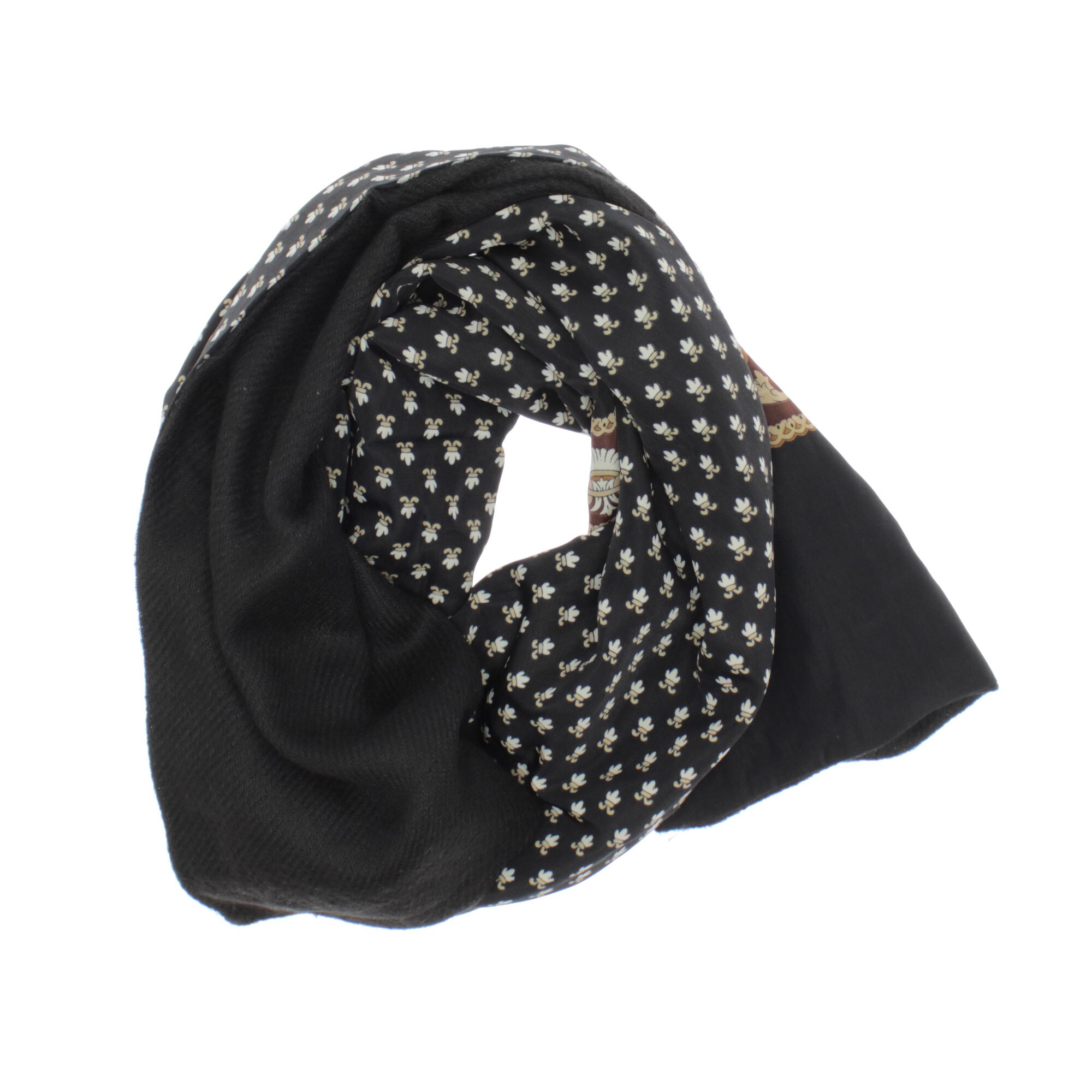 Esarfa barbati, din poliester, ButicCochet, cu model royal, 25x120 cm ...