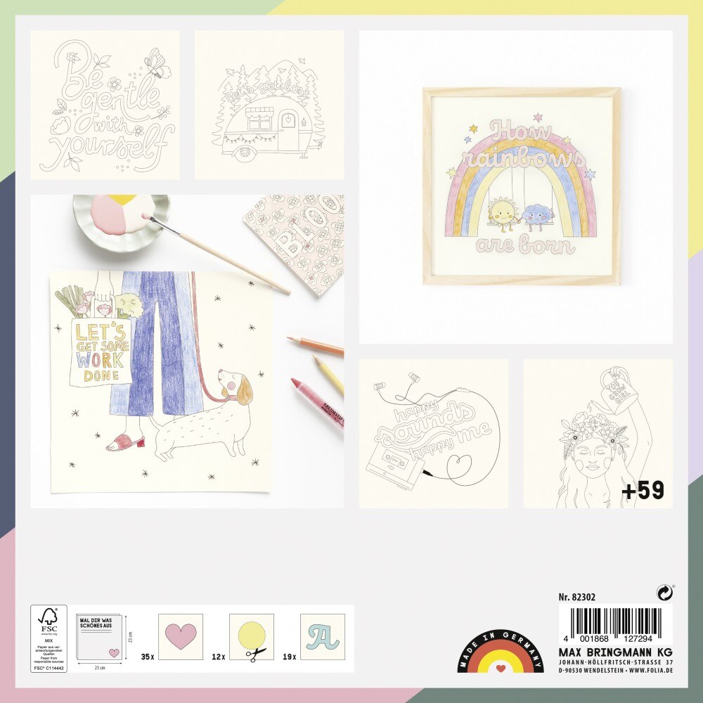 Carte de colorat 20 foi, 40 imprimeuri, Me Time, Folia - eMAG.ro