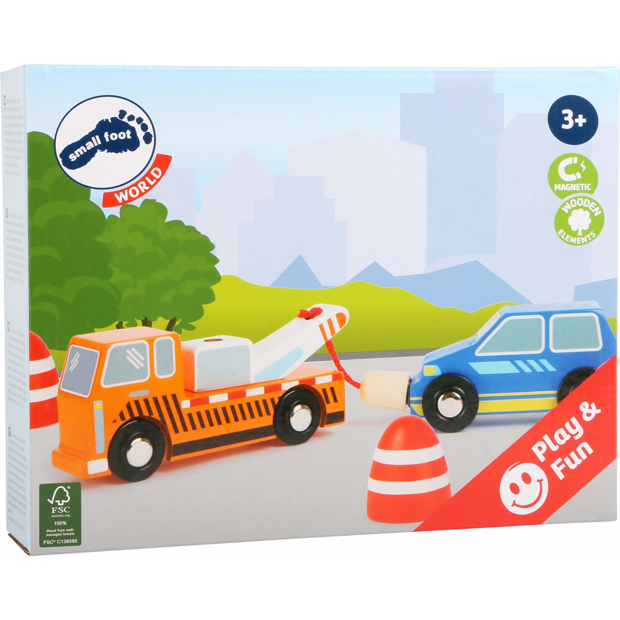 Set tractare din lemn Small Foot 3 ani + - eMAG.ro