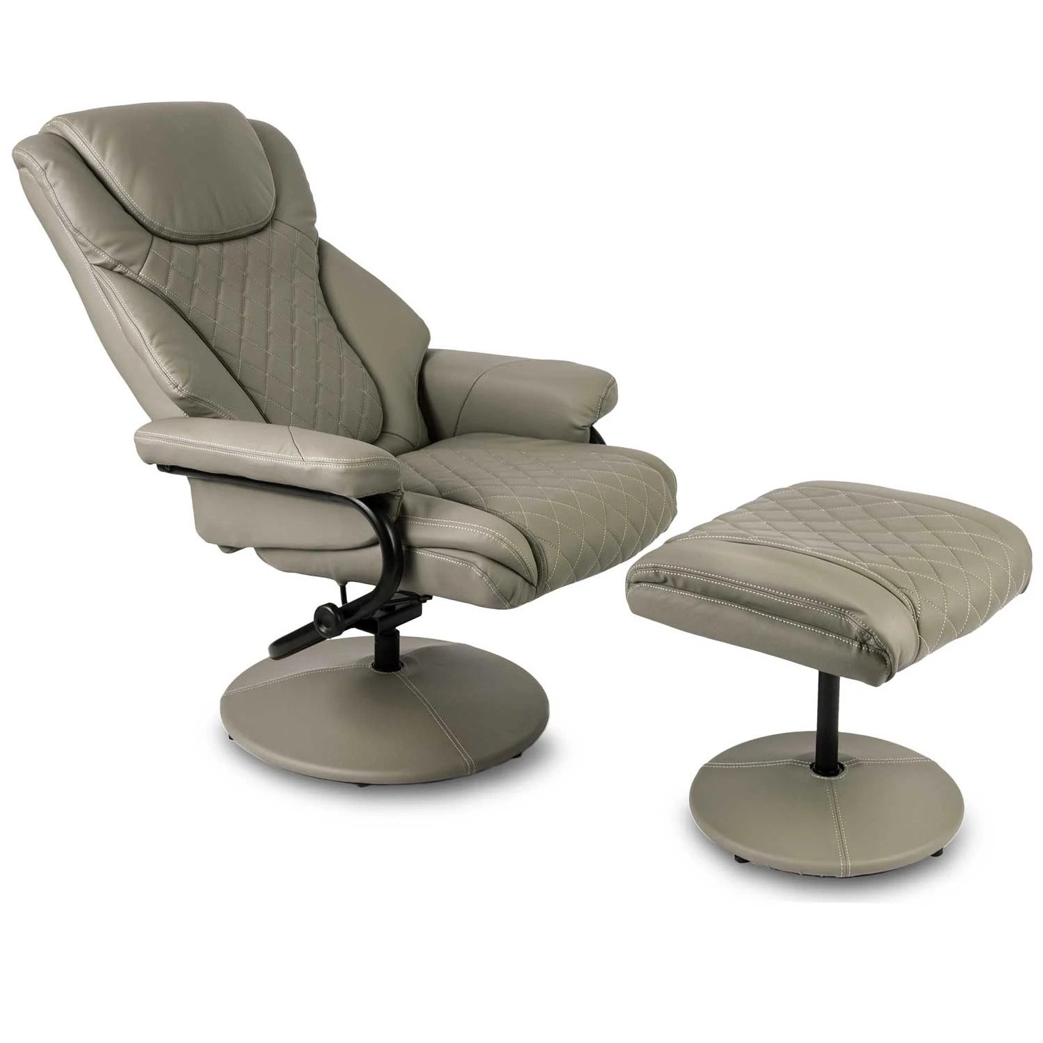 Fotoliu cu taburet, confort personalizat cu tetiera moale si inaltime ...