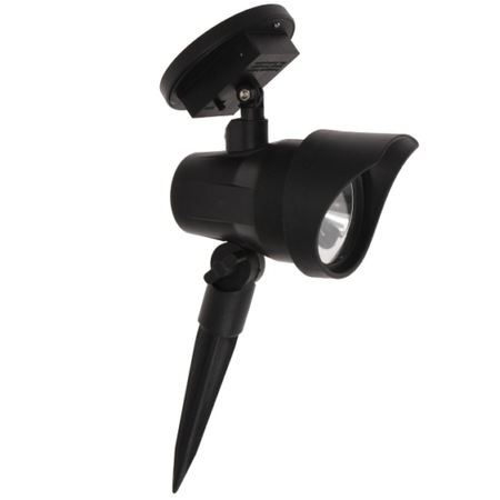 Lampa solara Progarden, cu LED Spot de gradina, 27 cm, Negru - eMAG.ro