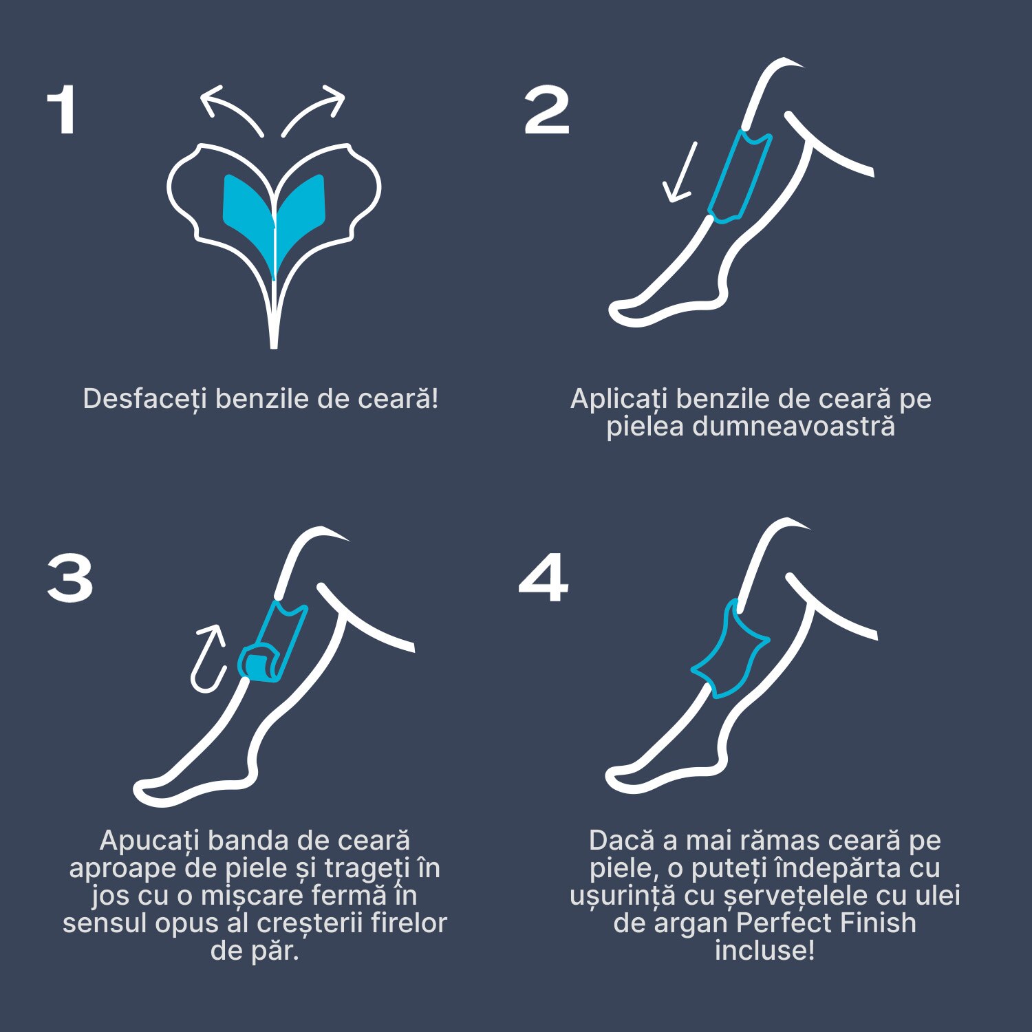 Veet Benzi Ceara Depilatoare Corp 12Buc Easy Gel Piele Sensibila - eMAG.ro