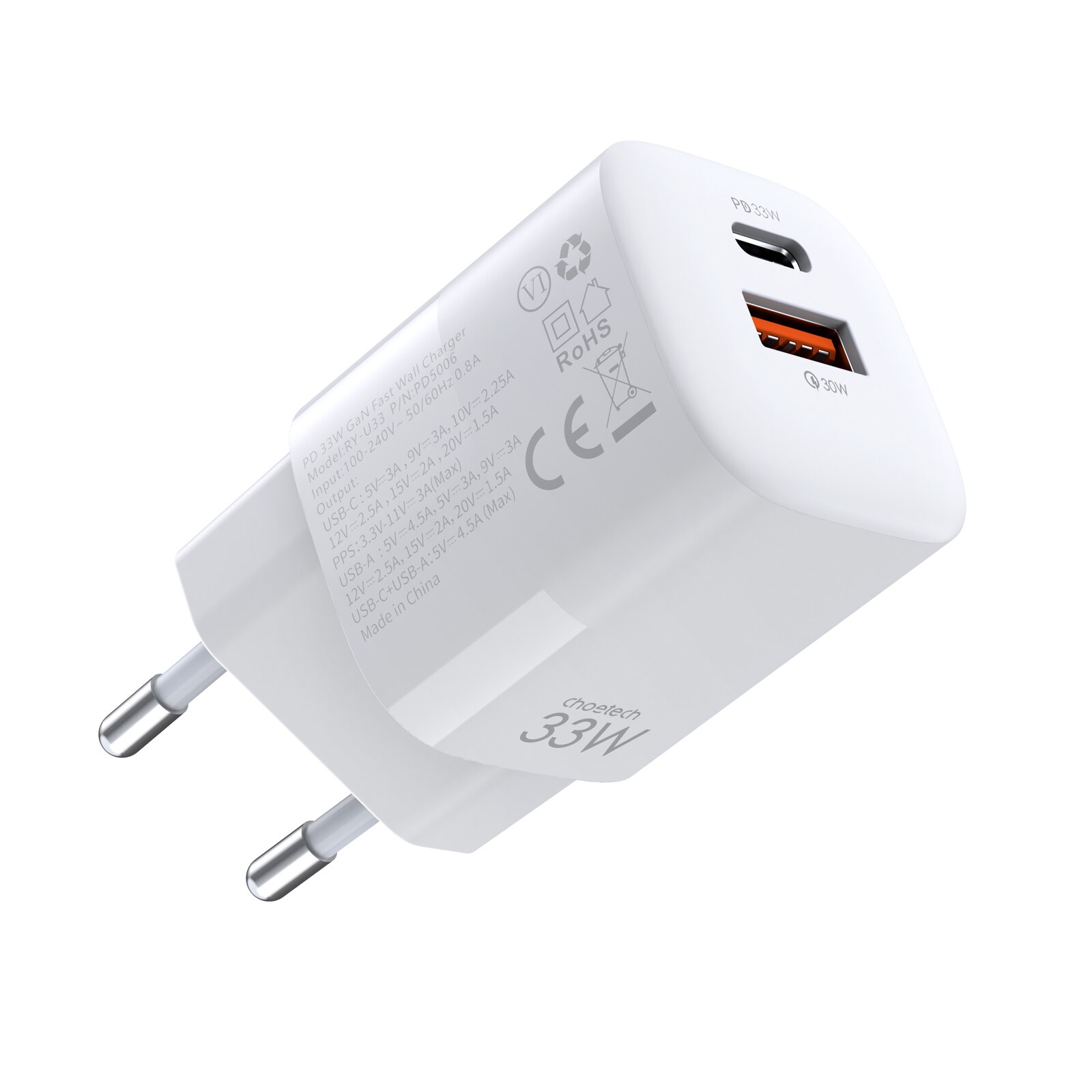 Incarcator telefon, Choetech, USB-C, Alb - eMAG.ro