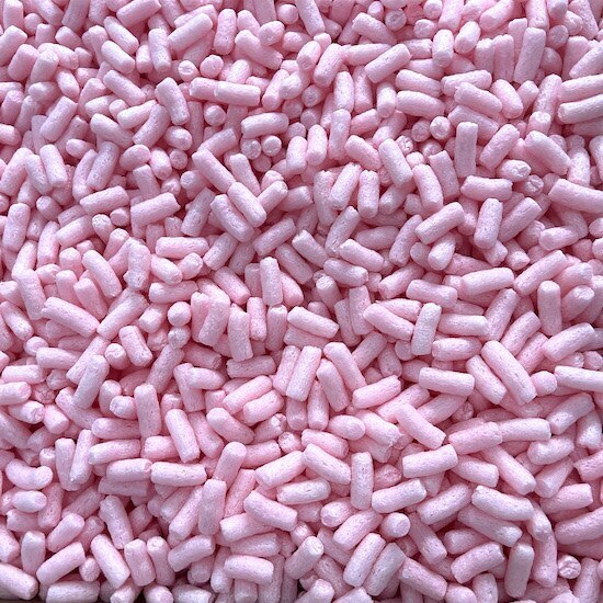 Fulgi umplere biodegradabili din amidon vegetal ECOfill roz deschis ...