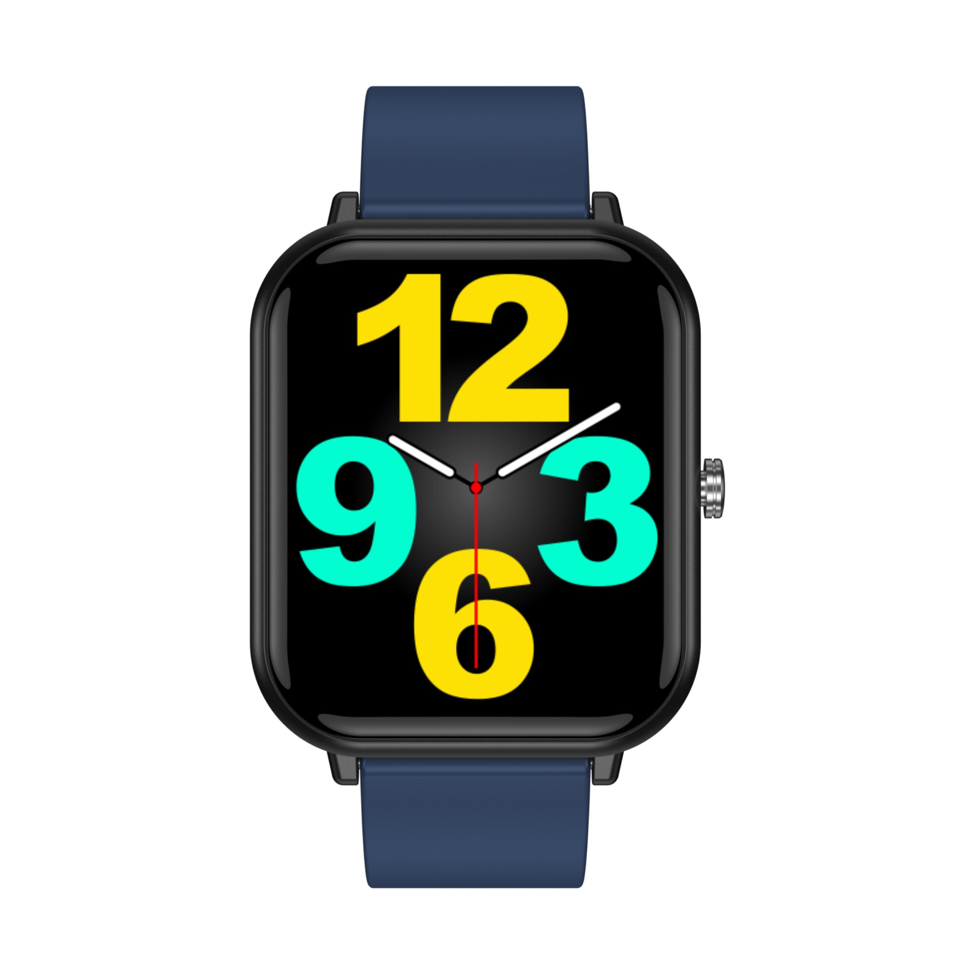 Smartwatch iQuality® Q-PRO Albastru Marina, Notificari, Termometru ...