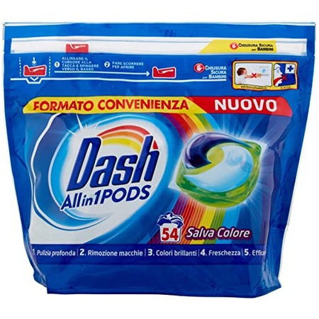 Detergent capsule Dash 54 buc salva colore - eMAG.ro