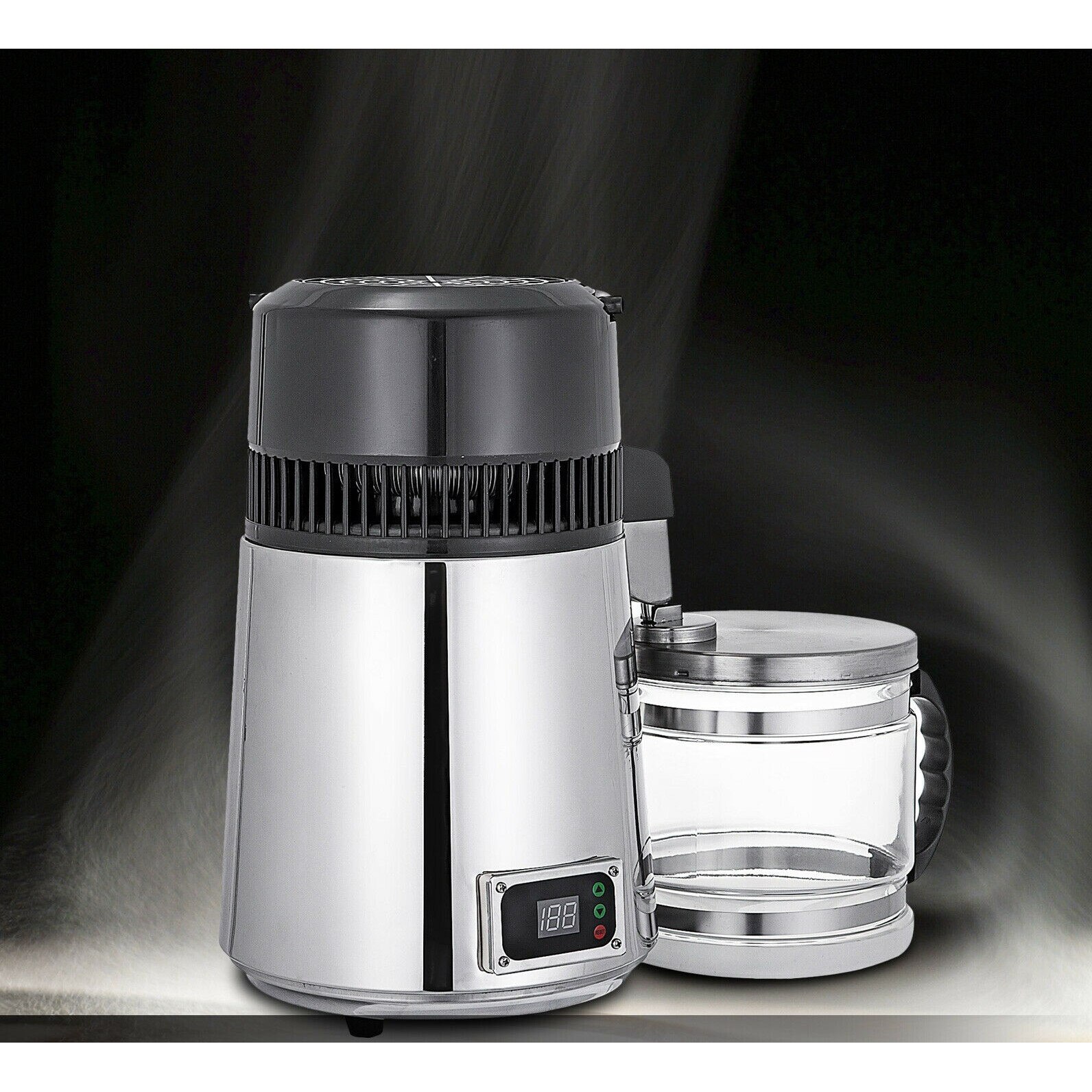 Distilator de apa 4L din otel inoxidabil, Cazan, Purificarea apei, Apa ...