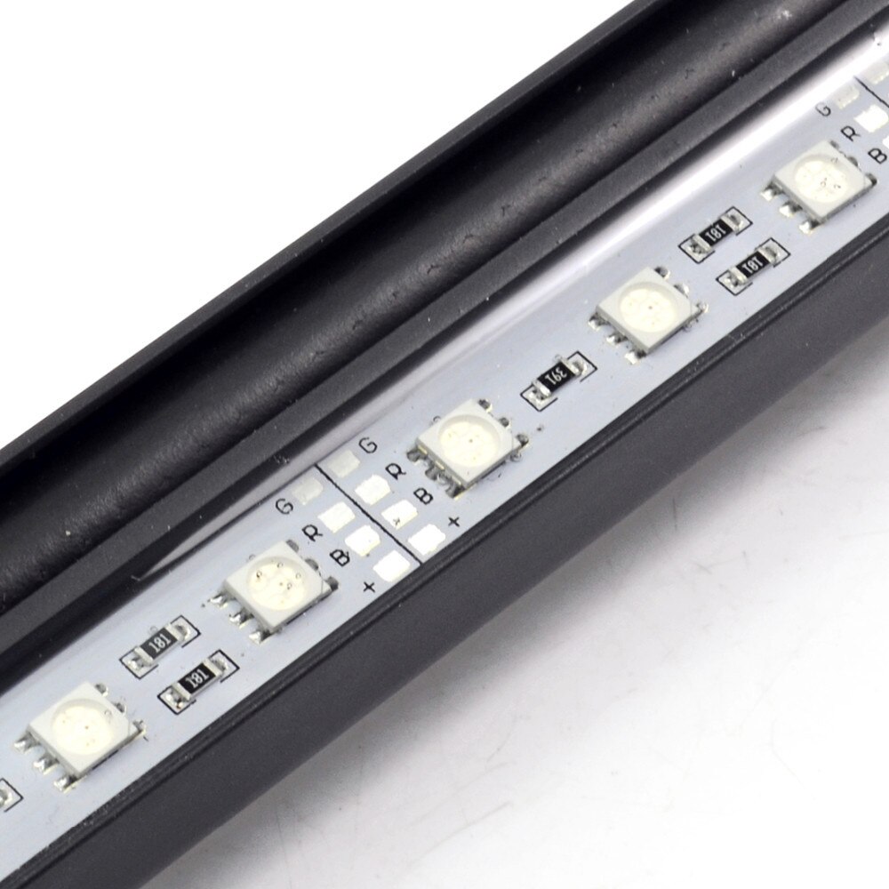 Lampa iluminare acvariu, RGB LED, 16 culori, 12-46CM - eMAG.ro