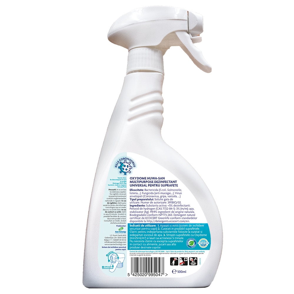 Solutie dezinfectanta Oxydome, Huwa-San, Universal, 500 ml - eMAG.ro