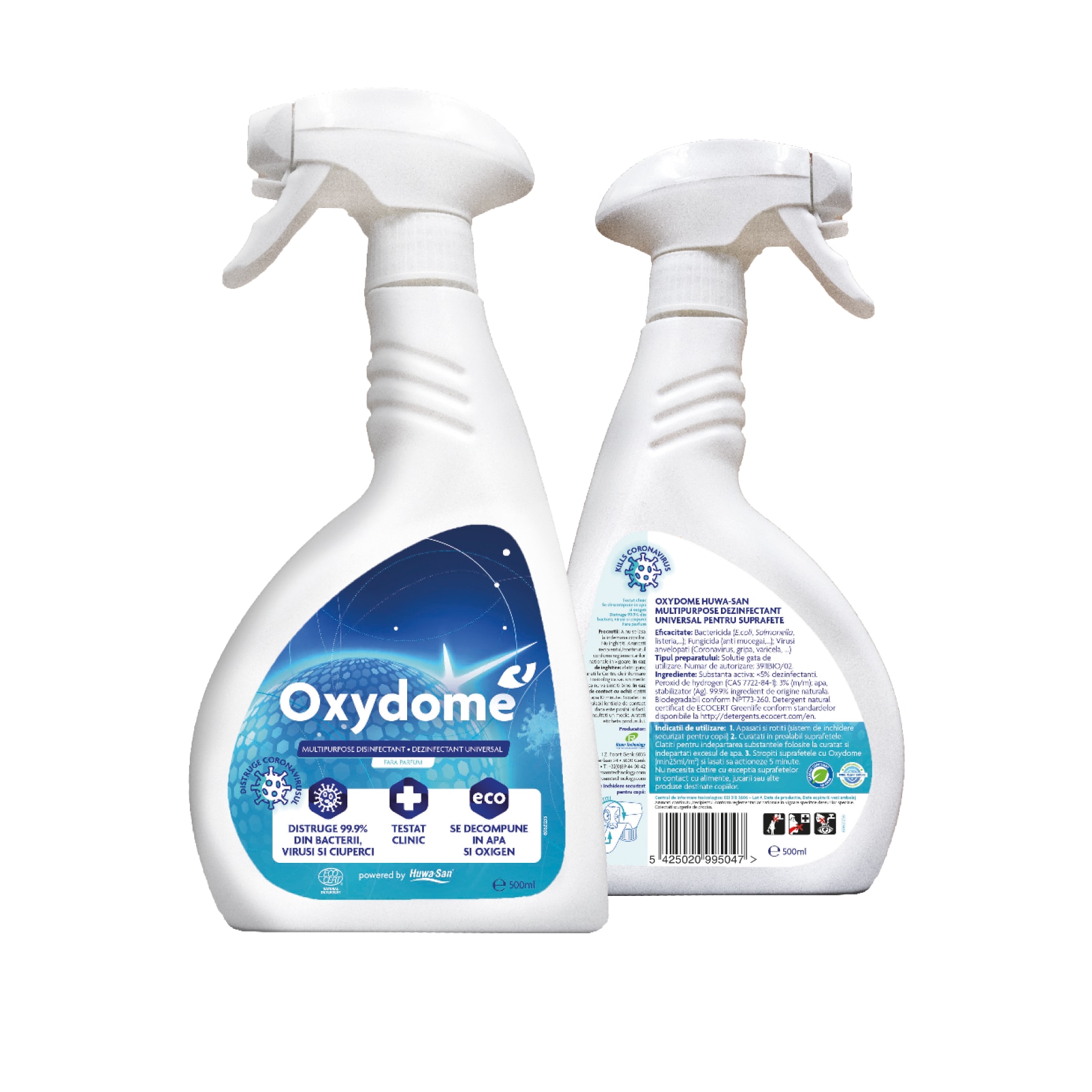 Solutie dezinfectanta Oxydome, Huwa-San, Universal, 500 ml - eMAG.ro
