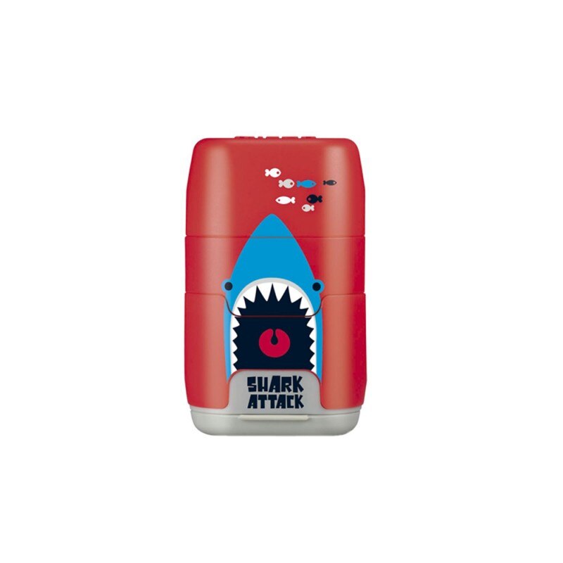 Ascutitoare cu radiera, Milan, Shark Attack, Dubla - eMAG.ro
