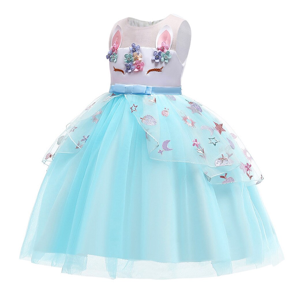 Rochie Unicorn, Cu aripi si bentita de unicorn, AmzBarley®, 8-10 ani ...