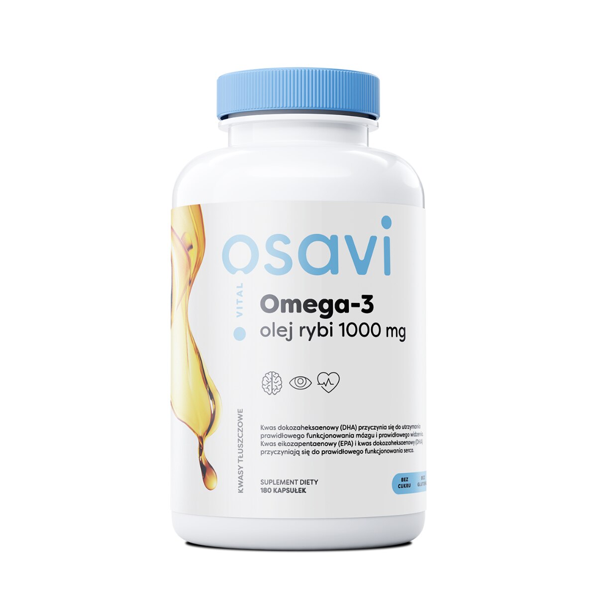 Supliment alimentar, Osavi, Omega 3 1000 mg, 180 de capsule - eMAG.ro