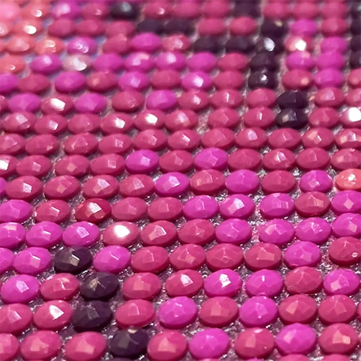 Goblen mozaic cu diamante, Zola®, Apus cu pom cu frunze roz, 30x40 cm ...