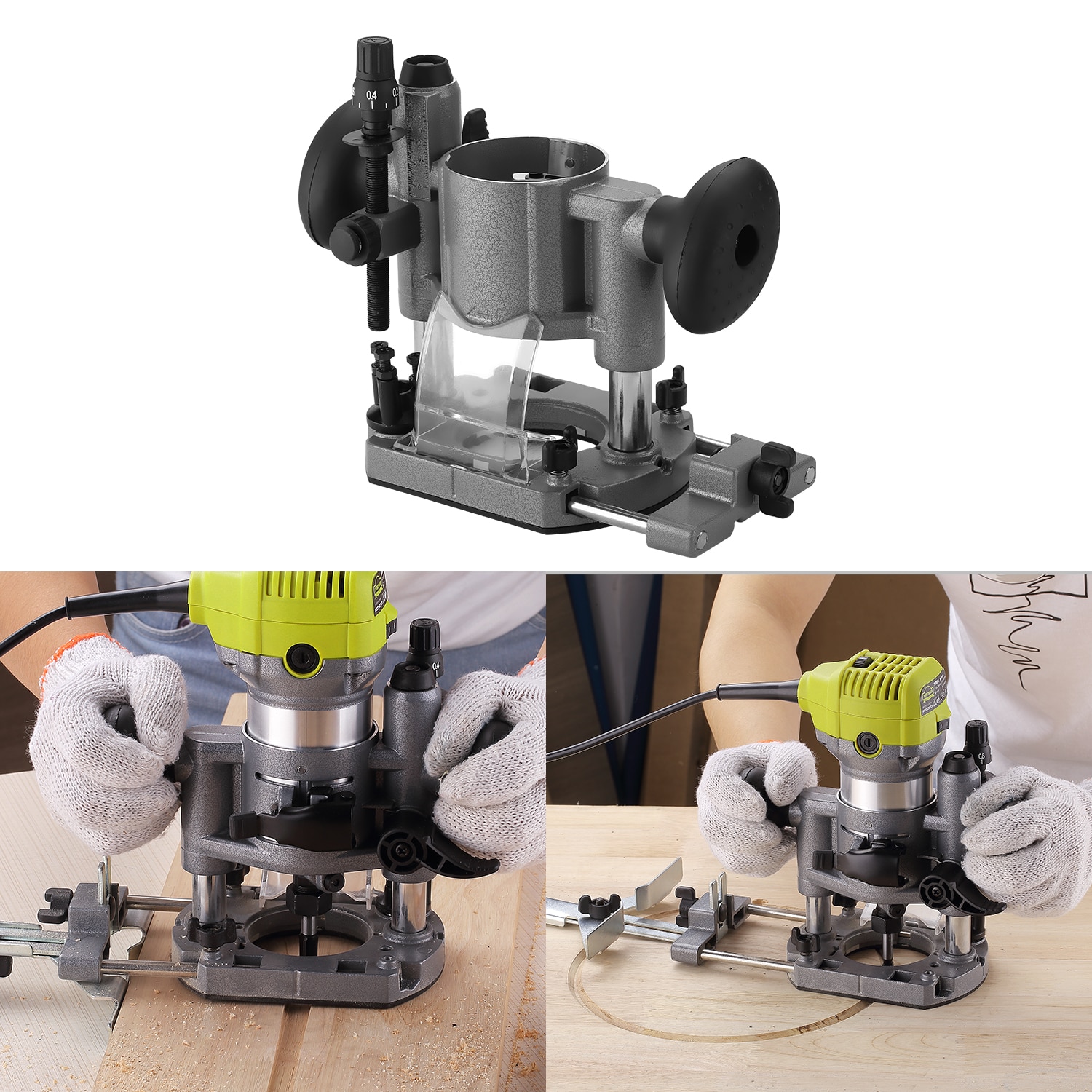 Masina de frezat DEWINNER, si 3 capete de frezare,710W, 6 si 8 mm,13000 ...