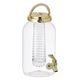 Recipient din plastic pentru limonada cu robinet, Transparent, 3.9 L ...