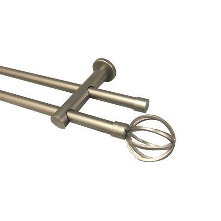 Kit Galerie Dubla Nichel Satin cu Bula Cage si Buson si Suport Oil ...